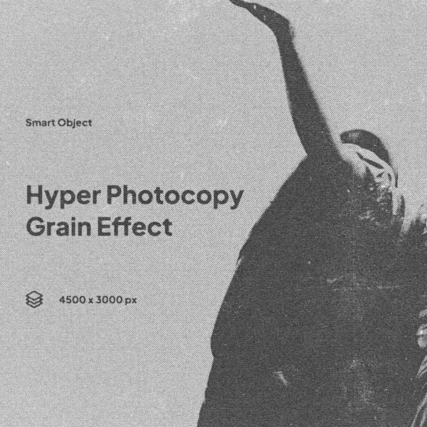 Hyper Photocopy Grain Effect – by Aftermockup