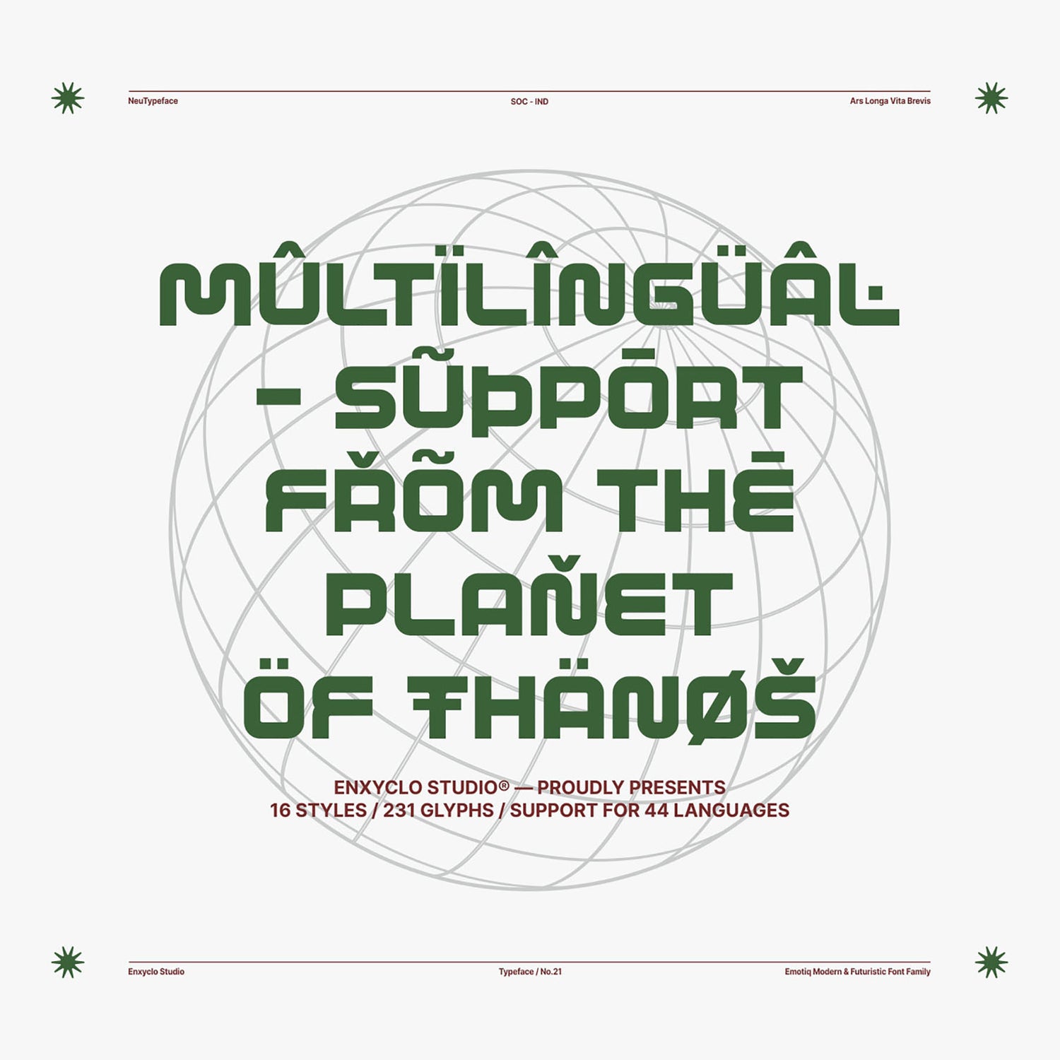 EMOTIQ Typeface – by Enxyclo Studio