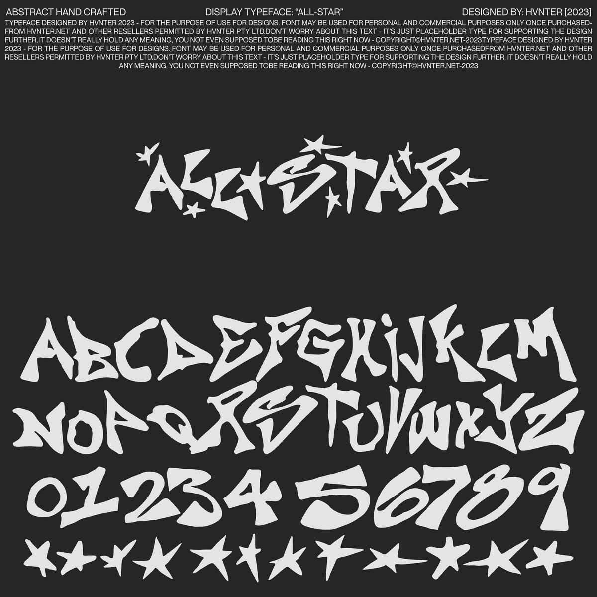 All-Star Typeface – by HVNTER