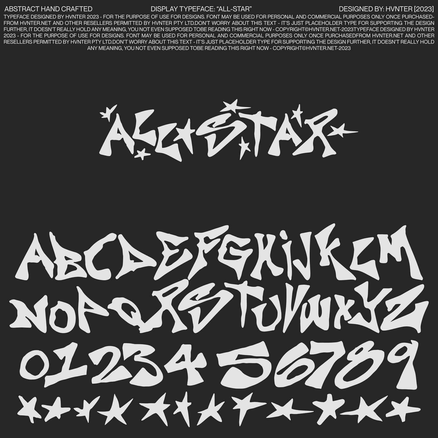 All-Star Typeface – by HVNTER