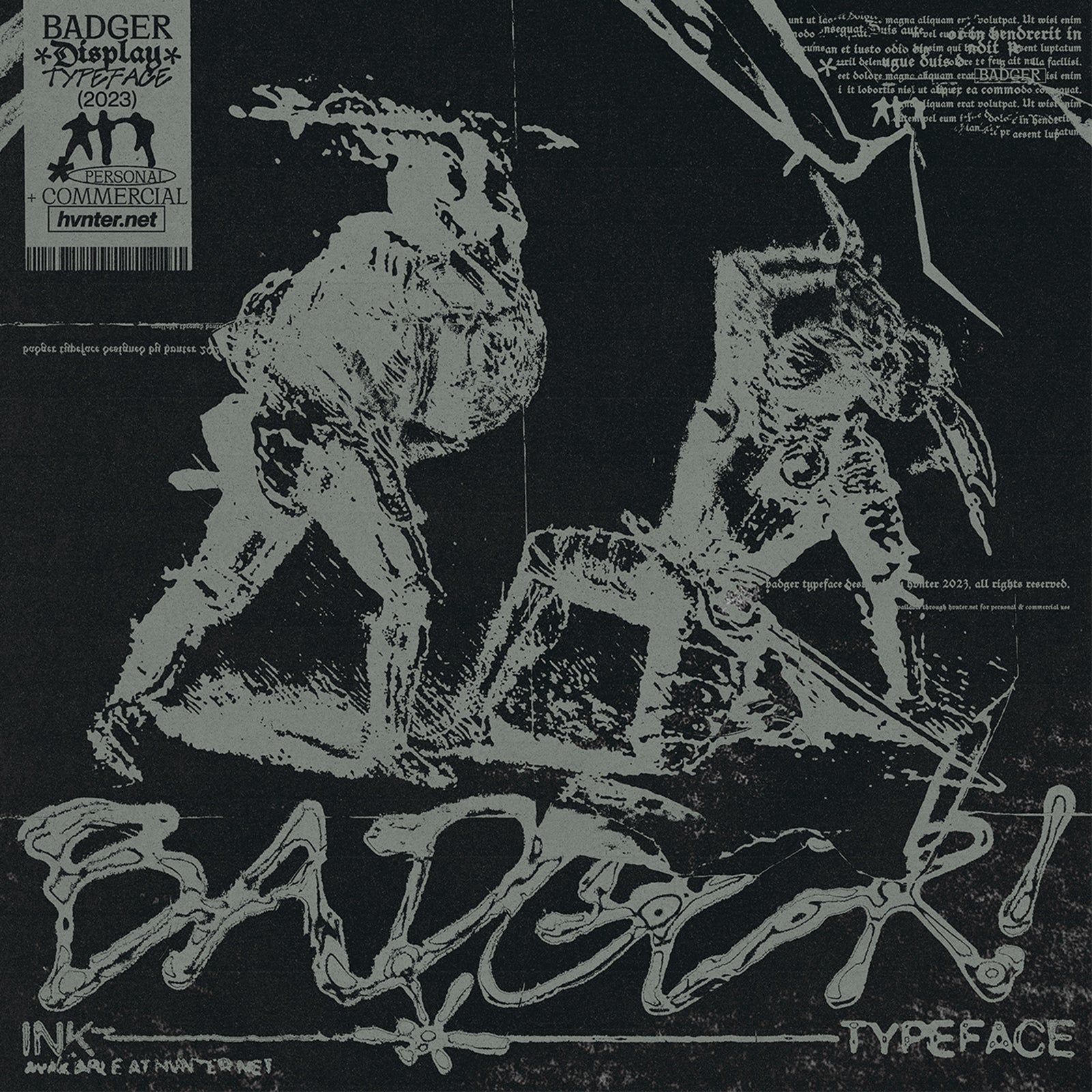 Badger Typeface – by HVNTER