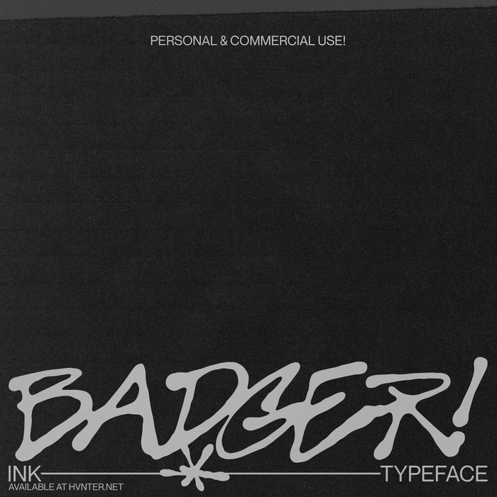 Badger Typeface – by HVNTER