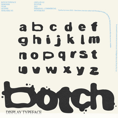 Botch Typeface – by HVNTER