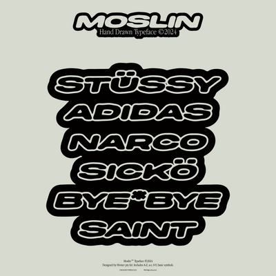 Moslin Typeface – by HVNTER