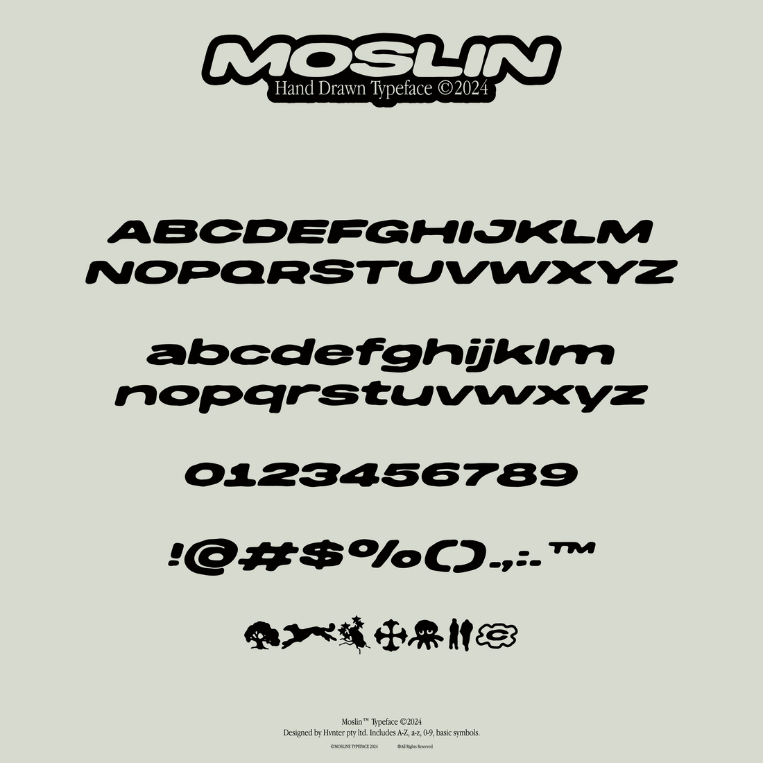 Moslin Typeface – by HVNTER