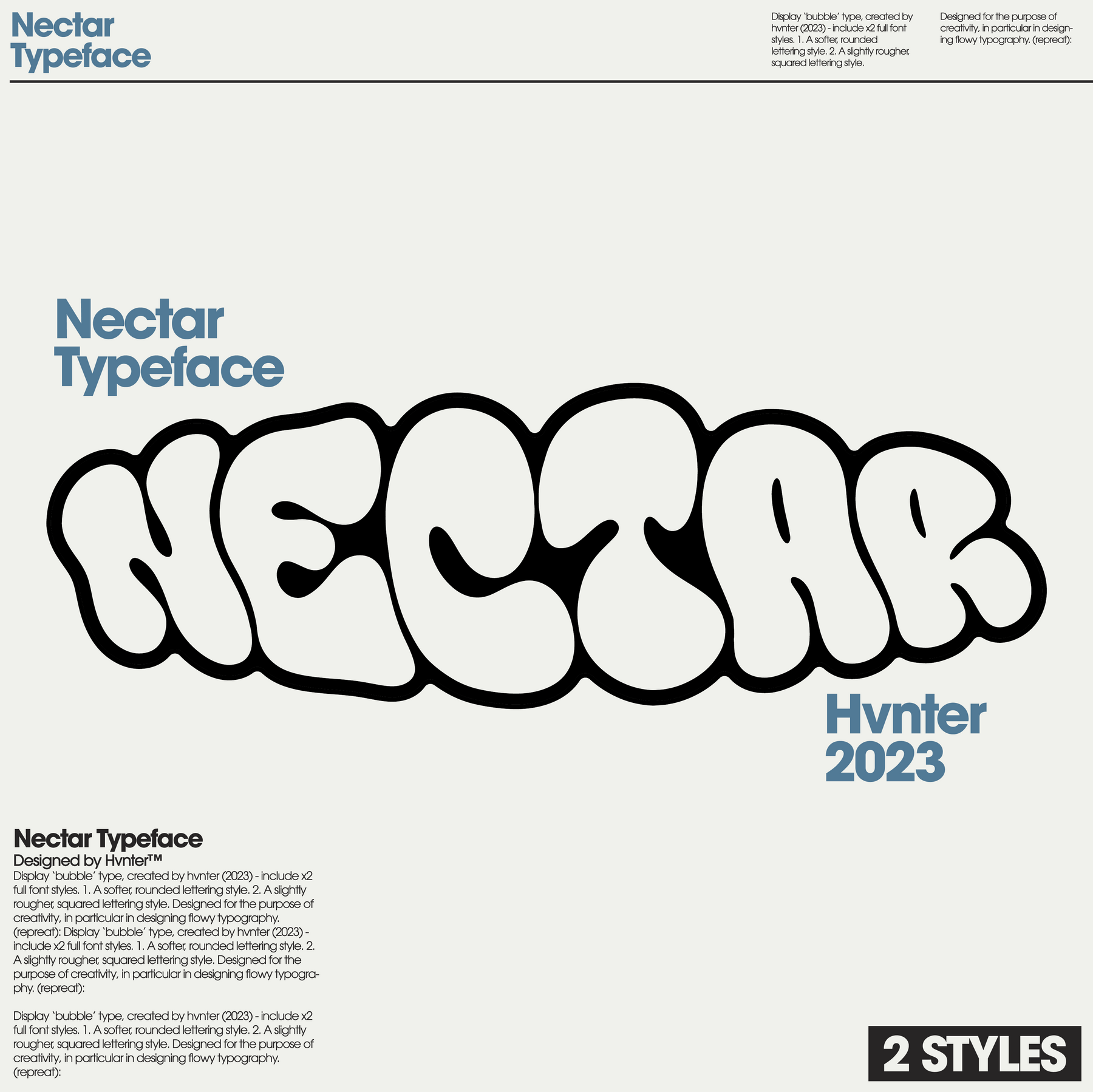 NECTAR Typeface – by HVNTER