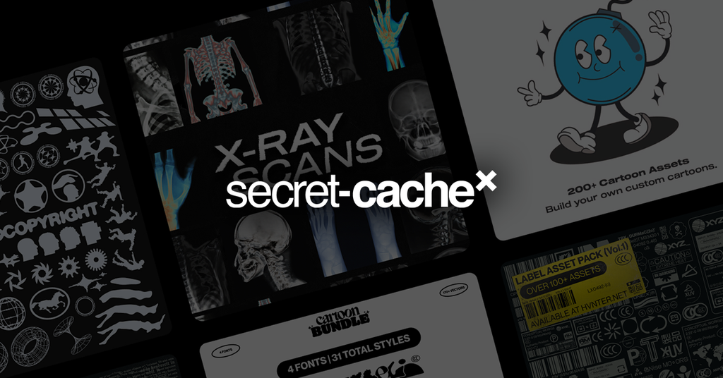 secret-cache - Fonts, Textures, Graphics & Design Assets