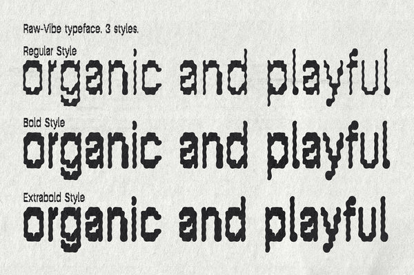 Raw-Vibe – A Bold, Playful Display Typeface – by Softulka